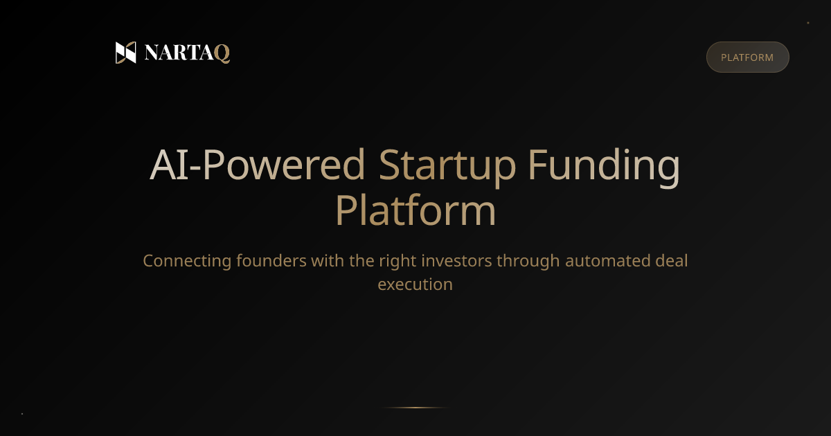 NartaQ | The AI-Powered Startup Funding Platform